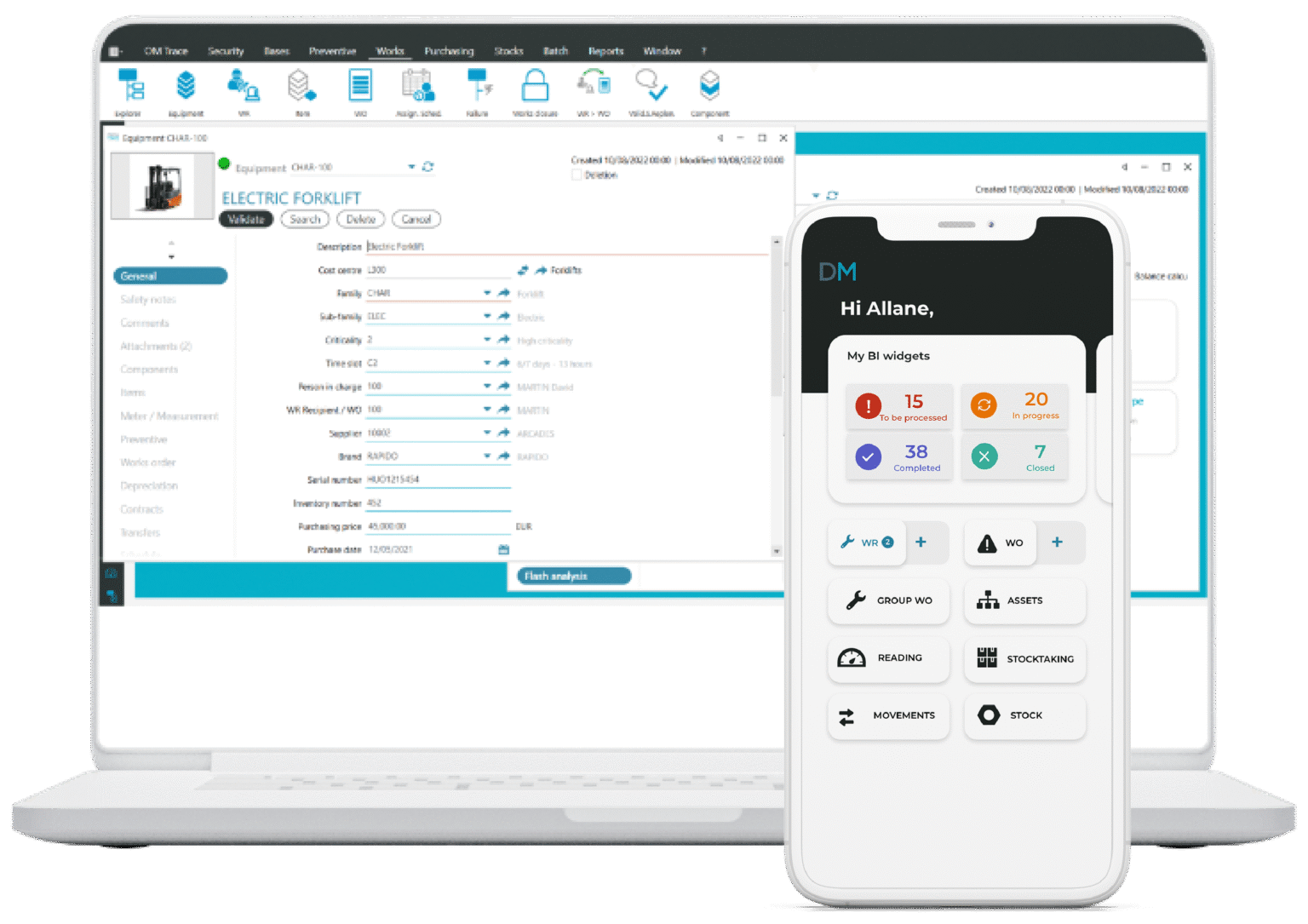 DimoMaint OM - La solution GMAO complète et ouverte.