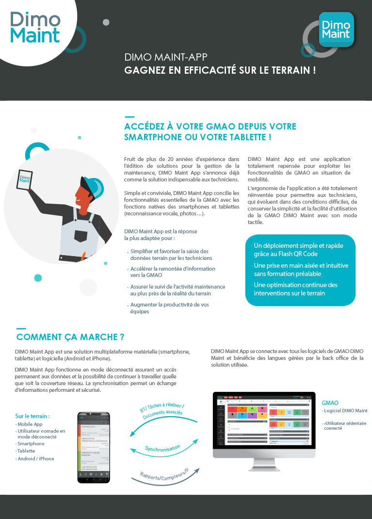 Documentation DIMO Maint : En savoir plus sur les solutions